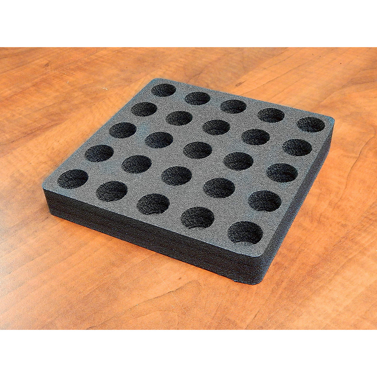 Polar Whale 2 Vial Racks Black Foam Storage Rack Holder Organizer Stand Transport Each Holds 25 Vials Fits up to 24mm Diameter