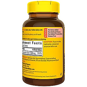 Nature Made Vitamin C 1000 mg, Dietary Supplement for Immune Support, 100 Tablets, 100 Day Supply