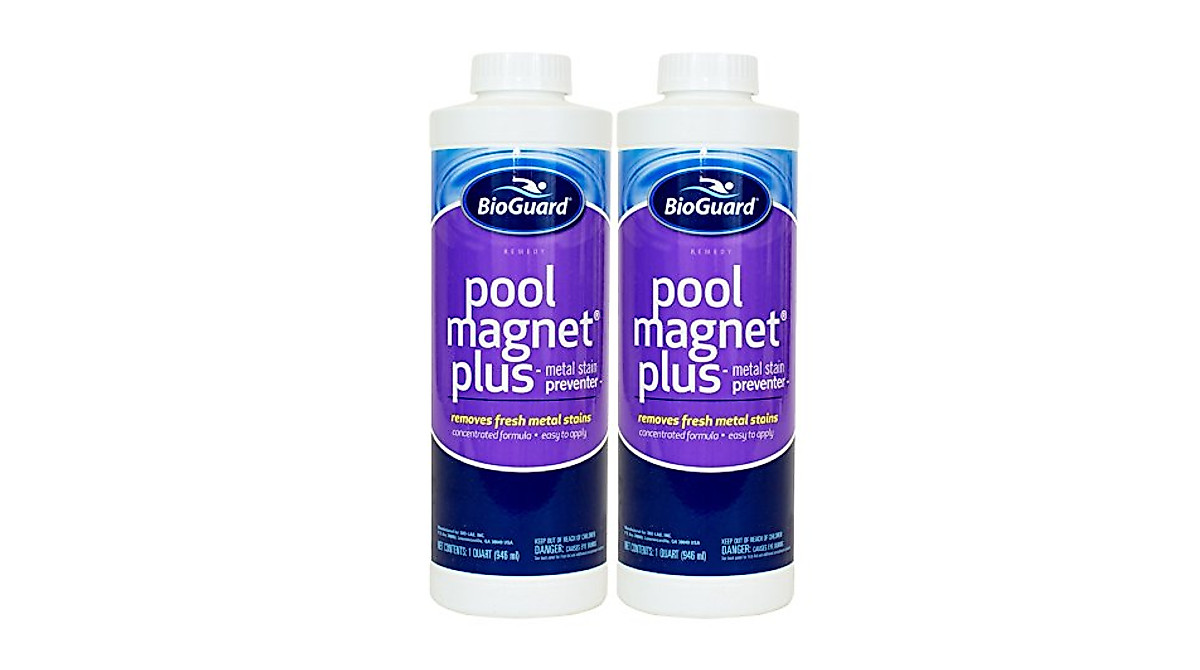 BioGuard Pool Magnet Plus 2-Pack - Prevent & Remove Metal Stains