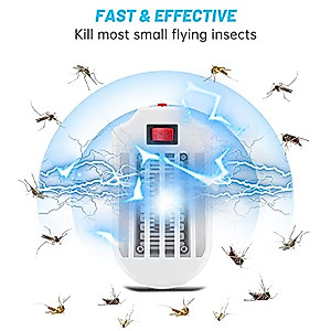 Indoor Bug Zapper for Home, Electric Mosquito Zapper Indoor Plug in, Small Mosquito and Gnat Trap Killer Lamp for Bedroom, Garage, Kitchen, Baby Room 4 Pack