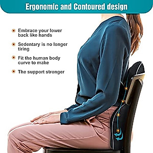 NB Seat Cushion for Office Chair Car Non Slip Gel and Memory Foam Coccyx Pillows Pad Support Tailbone Hip Sciatica and Back Pain Relief Use for Office Work Car Gaming and Home Office Accessories