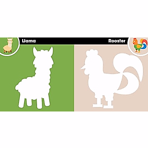 First Sticker Art: Farm Animals: Color By Stickers for Kids, Make 20 Pictures! (Perfect Christmas Gift, Stocking Stuffer for Ages 3+)