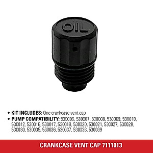 Simpson Cleaning 7111013 Replacement Crankcase Vent Cap for Pressure Washer Pumps, Black