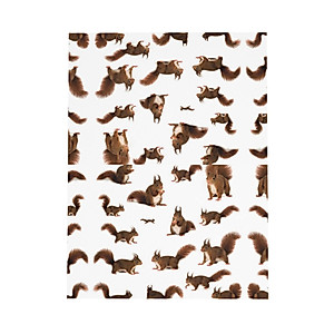 MQGMZ Cute Squirrels Print Holiday Greeting Cards Blank Note Cards With Envelopes For All Occasions Birthdays