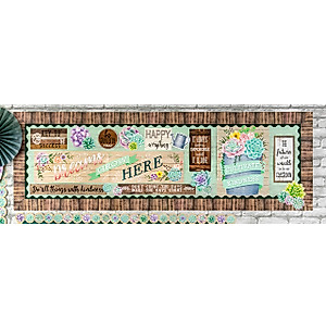 Teacher Created Resources Dark Wood Straight Border Trim (TCR3459)