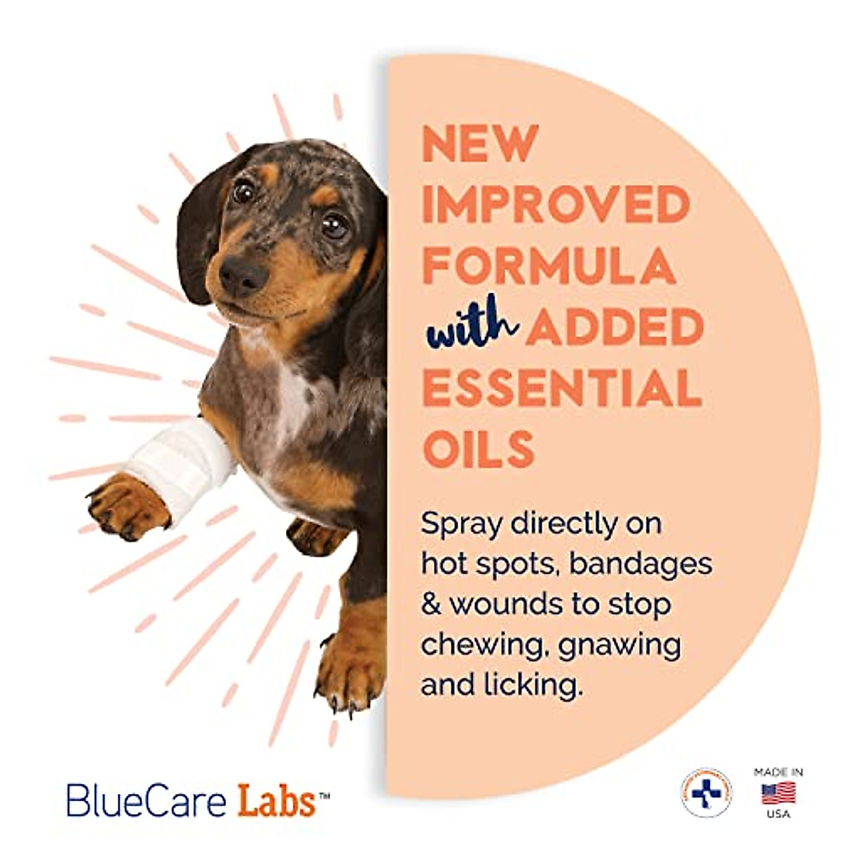 Bitter Apple Spray for Dogs to Stop Chewing Furniture & Paws - 5X Strength Pet Corrector Anti Chew Deterrent No Chew Spray Alcohol Free Non Toxic & No Sting - Indoor & Outdoor Safe, Made in USA, 8oz.