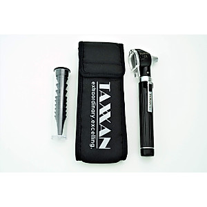 TAXXAN OTOSCOPE, DUAL-HEAD STETHOSCOPE, TAYLOR HAMMER, C128 TUNING FORK, LED MEDICAL PENLIGHT, SNELLEN POCKET PLASTIC EYE CHART, TAPE MEASURE compatible with any Otoscope Ophthalmoscope