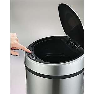 TekMango 12L Automatic Smart Sensor Trash Can Stainless Steel Touchless Dustbin