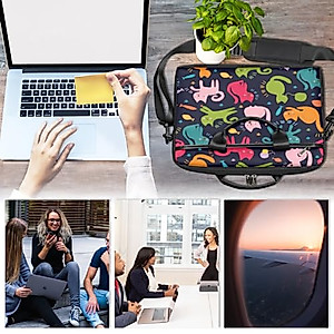 Warm Cats Laptop Computer Bag Waterproof Shoulder Messenger Bag 13-15 inch Durable Laptop Tote Bag with Shoulder Strap Handle Lightweight Crossbody Briefcase