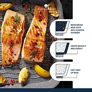 MasterClass Cast Aluminium Induction-Safe Non-Stick All-in-One Frying Pan, 32 cm (12.5")