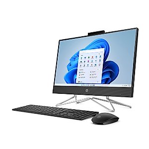 HP 22-dd0133w 21.5" FHD All-in-One Intel Pentiumn J5040 2.0GHz 4GB RAM 128GB SSD Windows 11 Home S Mode Jet Black (Renewed)