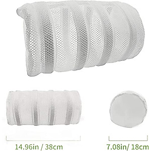 Shoe Washing and Dry Bags for Laundry Machines - SOOHAO Pack of 2 Sneaker Mesh Laundry Bags with Bumper Protectors for Canvas Shoes, Nike, Adidas, Sneakers, Knitted Sock Shoes and Delicates