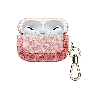Kate Spade New York AirPods Pro Case - Ombre Glitter Sunset/Pink Multi/Gold Foil Logo
