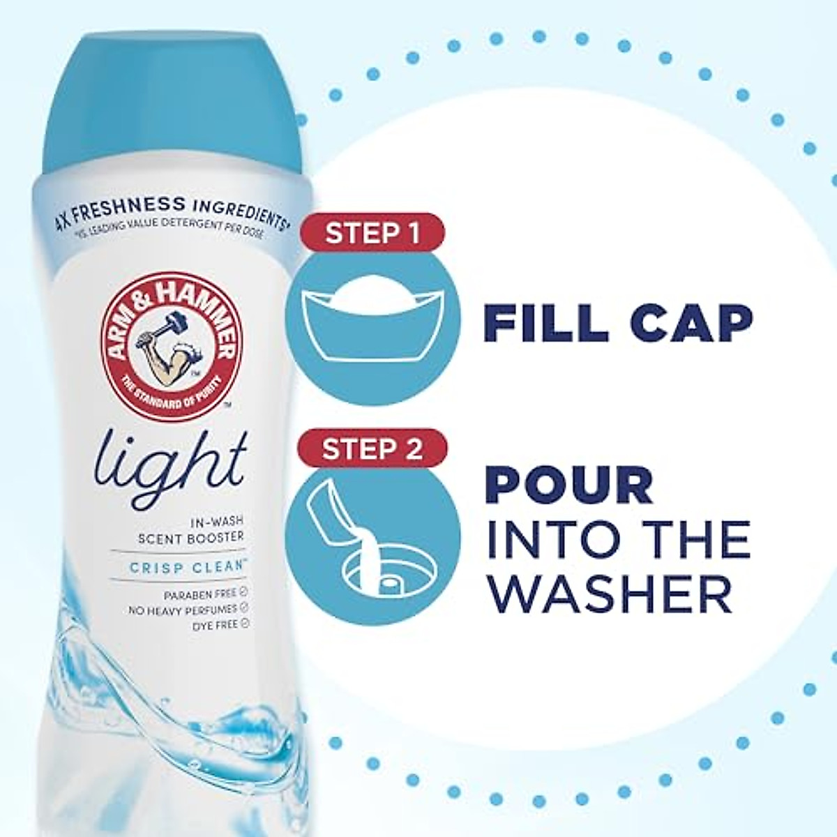 Arm & Hammer Light In-Wash Scent Booster Crisp Clean 24oz