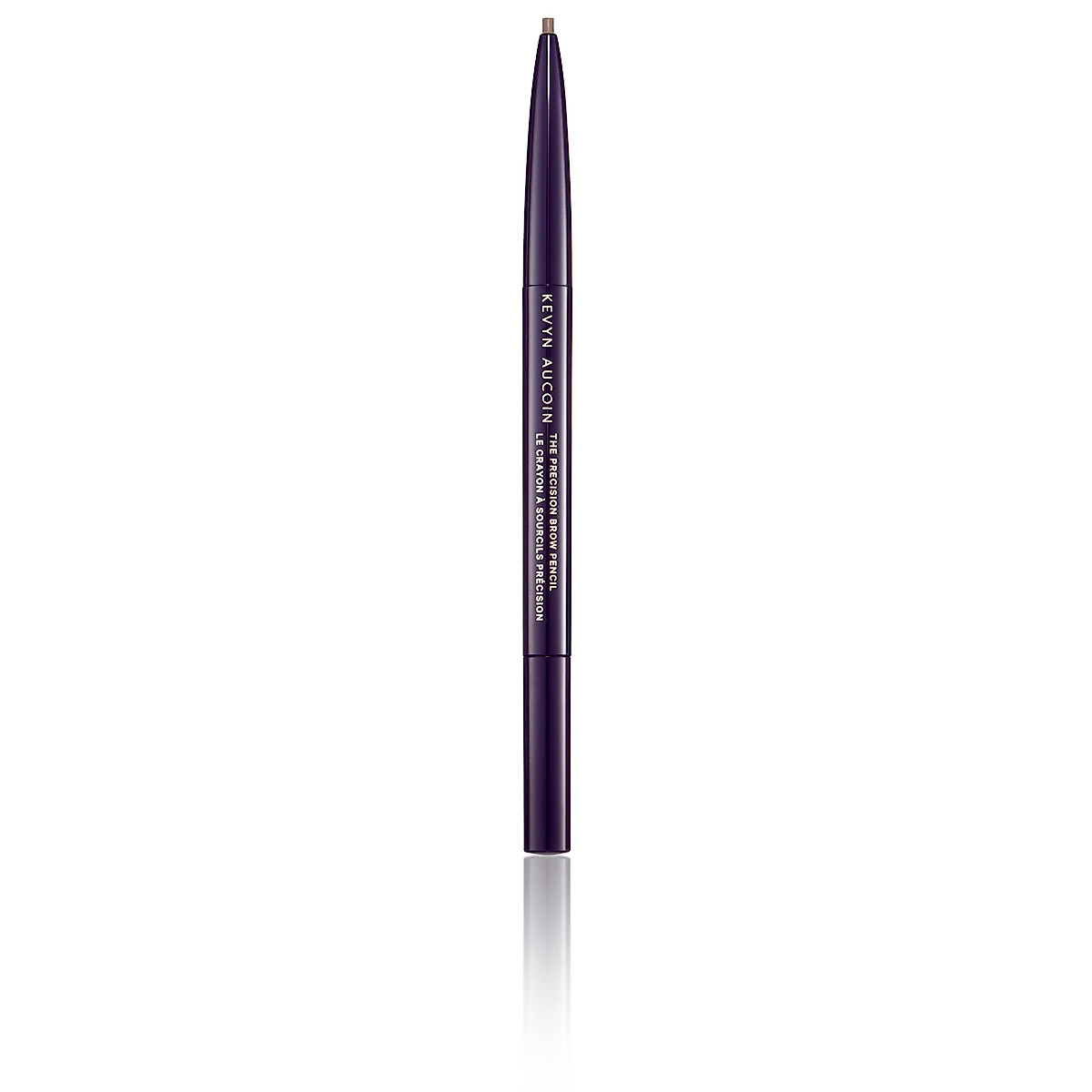 Kevyn Aucoin The Precision Brow Pencil, Brunette: Ultra slim, thin and strong. Retractable plus spoolie brush. Pro makeup artist go to. Sculpt, define and shape eyebrows. Stay put, smudge-proof.