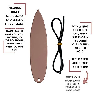 Hang Two Finger Surfboards Surfers Finger Surfboard Kit (Paddle Pink)