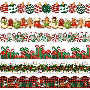 Containlol 118 Feet Bulletin Board Borders, Classroom Borders for Bulletin Board Decorations Die Cut Scalloped Border Trim for Classroom Back to School Decor(Bright Style)