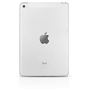 Apple iPad Mini 4, 128GB, Silver - WiFi + Cellular (Renewed)