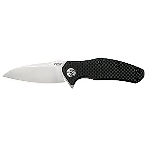 Zero Tolerance 0770CF Folding Knife; 3.25” High-Performance Crucible S35VN Steel Blade, Stonewashed Finish, Carbon Fiber Handle, SpeedSafe Assisted Opening, Liner Lock, Reversible Pocketclip; 3 OZ , black