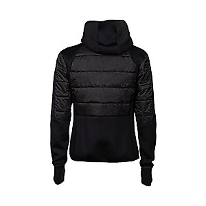 Arena Unisex Team Hooded F/Z Half-quilted Jacket, Black, X-Small