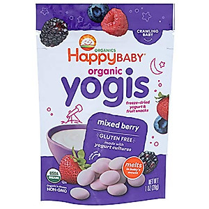 Happy Baby Organic Mixed Berry Yogurt Snacks, 1 OZ
