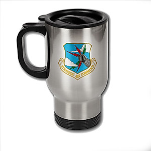ExpressItBest Stainless Steel Coffee Mug with U.S. Strategic Air Command obsolete emblem