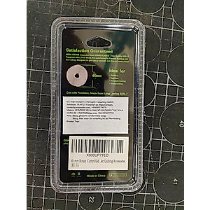 HEADLEY TOOLS 45mm Rotary Cutter Blades 10 Pack Fits Olfa, Fiskars, Replacement Rotary Blade for Arts Crafts Quilting Scrapbooking Sewing, Sharp and Durable