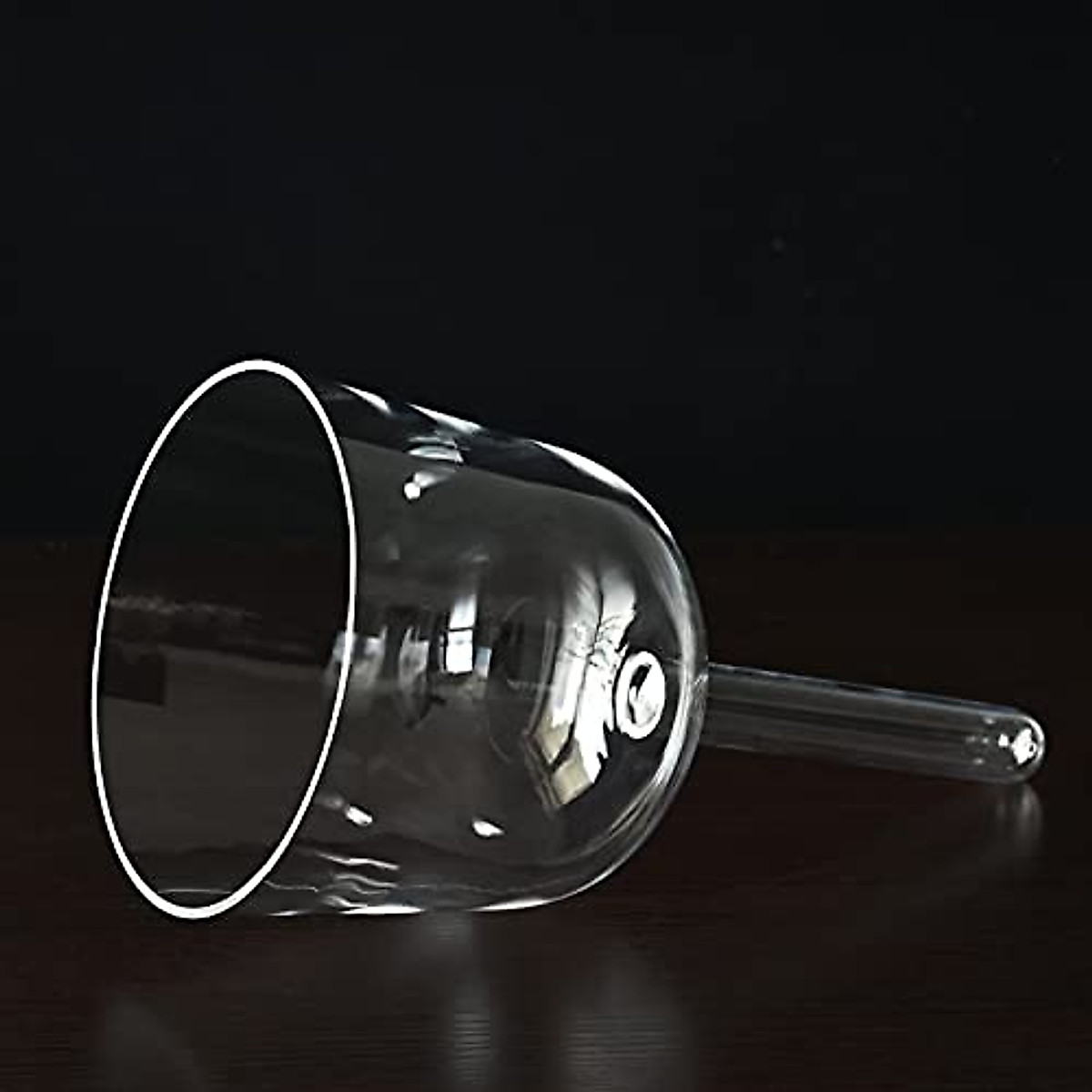 7 Inch F Note Hollow Handle Clear Quartz Crystal Singing Bowl With Handle Case
