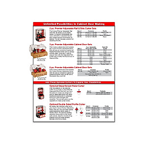 Freud 99-762: 1-11/16" (Dia.) Premier Adjustable Rail & Stile Bit - Shaker