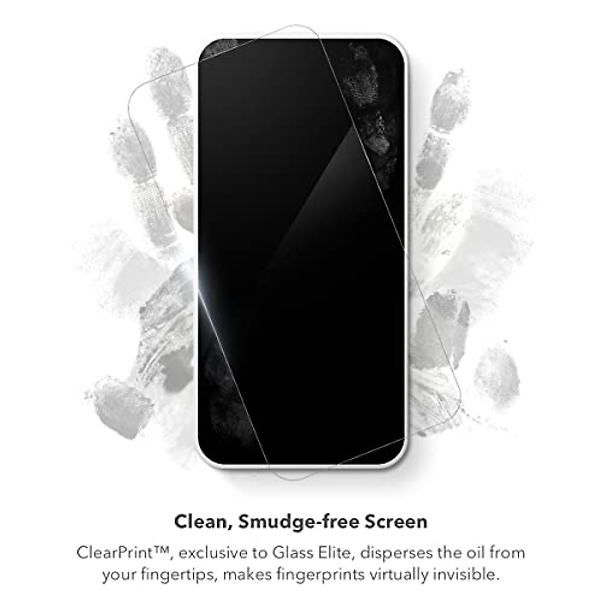 ZAGG Invisible Shield Glass Elite Privacy Screen Protector for Apple iPhone 14 Pro Max - Two-Way Privacy Filter, 4X Stronger, Anti-Fingerprint Technology, Easy to Install