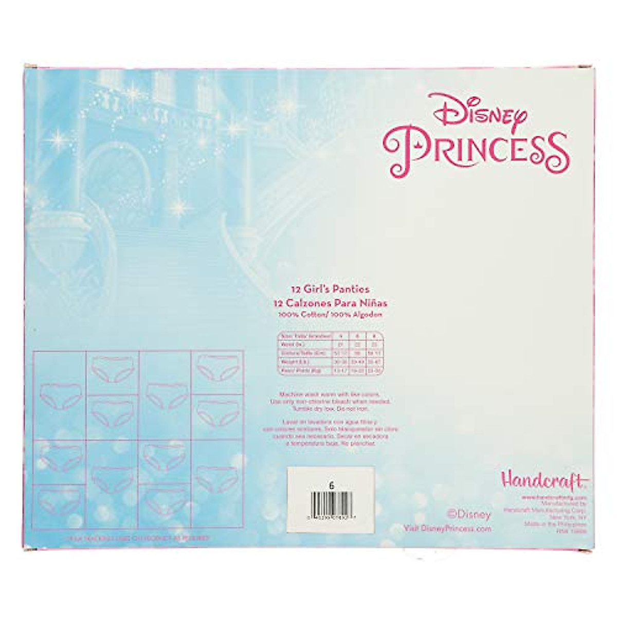 Disney Girls Princess Exclusive 12 Days of Surprise Unboxing Panties for Special Occasions or Potty Training Fun sizes 2/3T, 4T, 6, 20