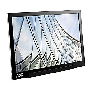 AOC I1601C 15.6" 16:9 Full HD IPS Monitor, Black USB-C