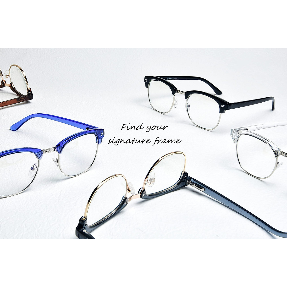 VISOONE Lightweight Blue Light Blocking Glasses Square with Anti Computer Glare for Gaming Men and Women MONTANA