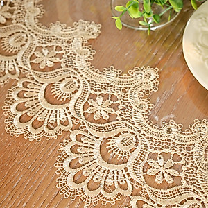 OOKSEN Table Cloth, Rectangle Clear Plastic Tablecloth Waterproof Vinyl Tablecloths Transparent Oil Spill Proof Wipeable Table Cover Protector for Kitchen Dining (Light Brown, 52" x 70")