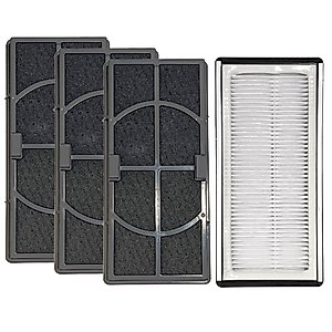 Nispira A/D/H True HEPA Odor Reduction Replacement Filters For Air Purifier Compatible with Filtrete FAP-TT-ADH, HAP9243, HAP9415, HAP9423, HPA060(BWM). 4 Packs