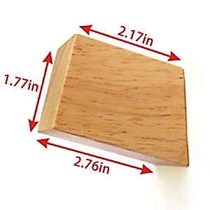 A.B Crew Minimalist Design Decorative Wall Mounted Wooden Coat Hook Hat Hanger(White Square Column)