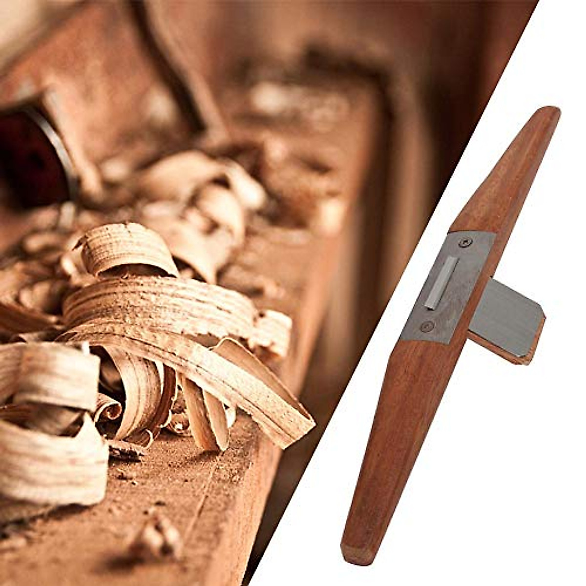 Wood Planer, Flat Planer Carpenter Slotted Edge Trimming Planer For Woodworking Tool Utilized to Make Round Arc Corners