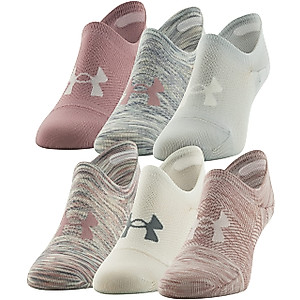 Under Armour Women's Breathe Lite Ultra Low Socks, Multipairs, Pink Elixir Assorted (6-Pairs), Medium
