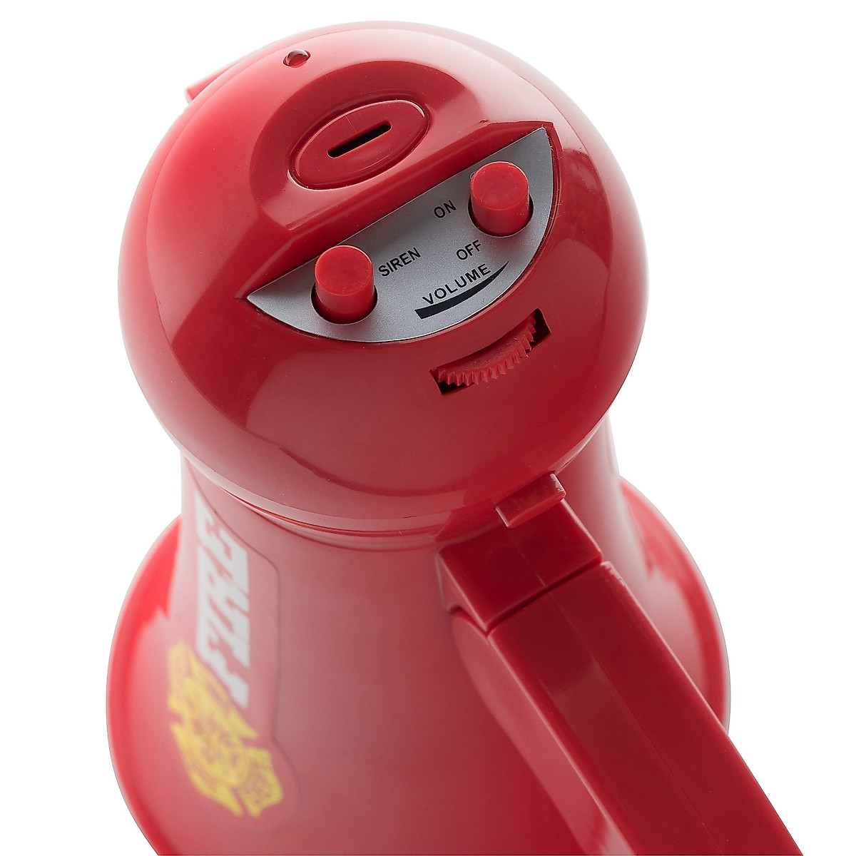 Dress Up America Firefighter Megaphone For Kids - Red Fireman Megaphone Bullhorn With Siren Sound