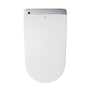 TOTO® Neorest® LS Dual Flush 1.0 or 0.8 GF Integrated Bidet Toilet, Cotton White with Silver Trim - MS8732CUMFG#01S