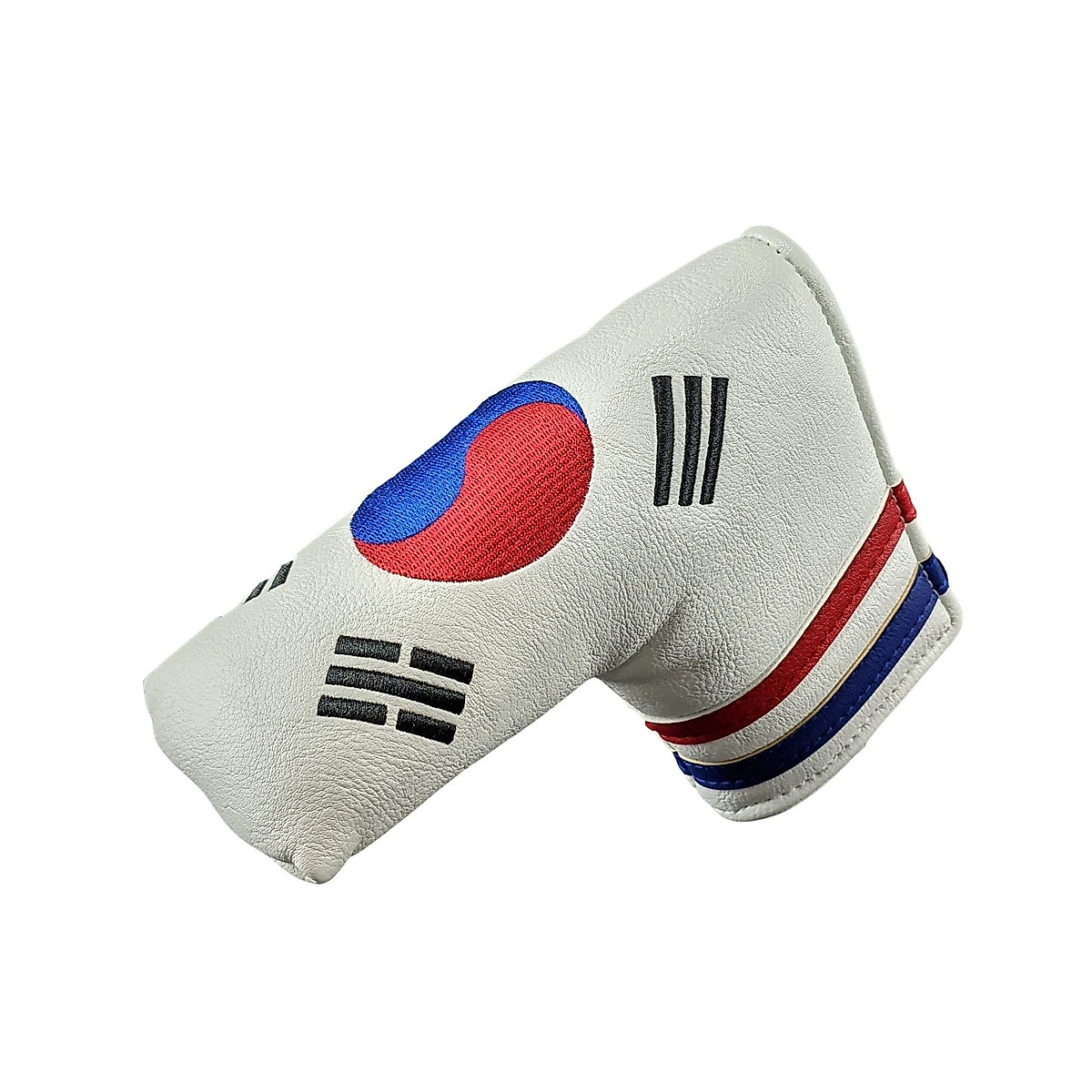 Foretra - Limited Edition Korea Flag Golf Putter Headcover Quality PU Leather Magnetic Closure for Blade Style Putters