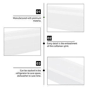 Cabilock 2pcs Noodle Preservation Box Food Containers Refrigerator Storage Bins Pasta Container Containers for Food Clear Drawer Spaghetti Seal White Food Grade Pp Snack Box