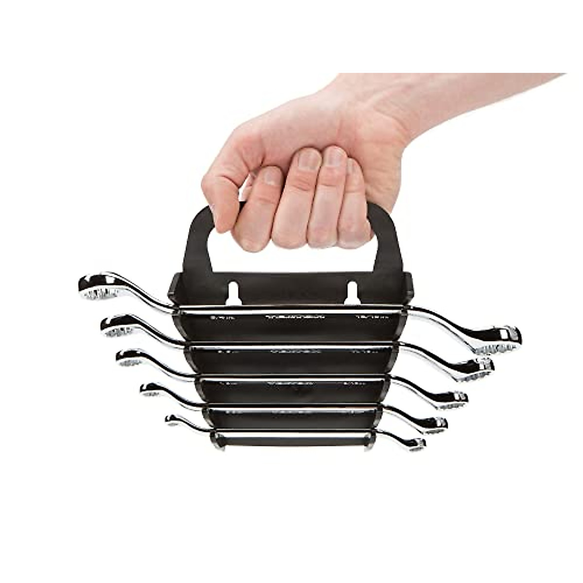 TEKTON 45-Degree Offset Box End Wrench Set, 5-Piece (1/4-13/16 in.) - Holder | WBE23405