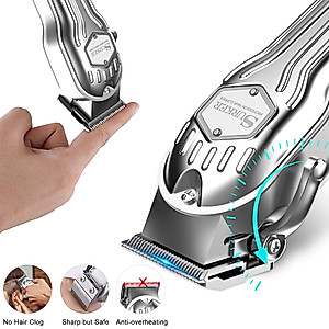 SURKER Mens Hair Clippers Cord Cordless Hair Trimmer Professional Haircut Kit for Men Rechargeable LED Display