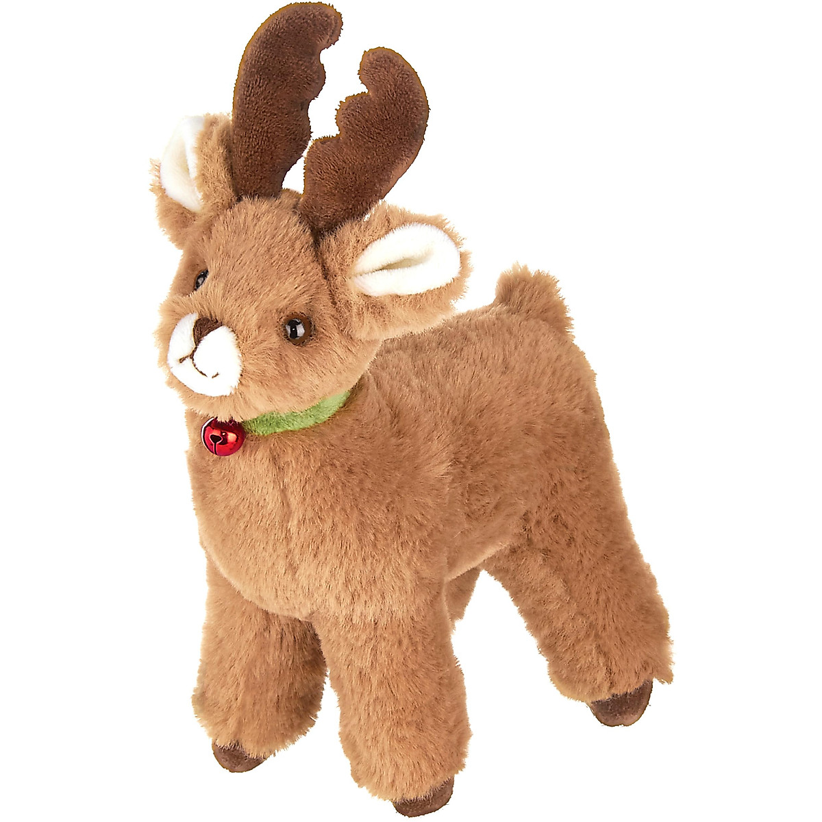Bearington Jolly Reindeer Stuffed Animal, 6 Inch Christmas Stuffed Reindeer Plush, Ideal Small Christmas Stuffed Animals Gift for Toddlers, Kids & Teens