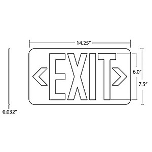 Carpenter Lighting Red Wireless Exit Sign