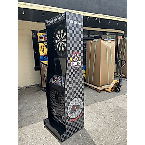 Coin Operated Electronic Dart Board- Heavy Duty for Commercial and Home Use with Both Coin and Free Play Option