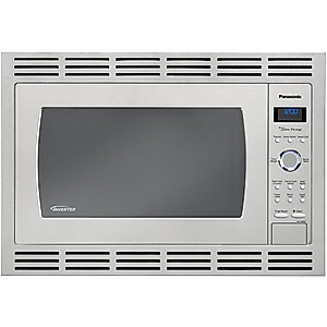 Panasonic 27 TRIM KIT, 27 inch, Silver & Microwave Oven NN-SN966S Stainless Steel Countertop/Built-In with Inverter Technology and Genius Sensor, 2.2 Cubic Foot, 1250W