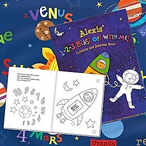 Personalized Coloring & Activity Book for Kids - I See Me! (Outer Space)