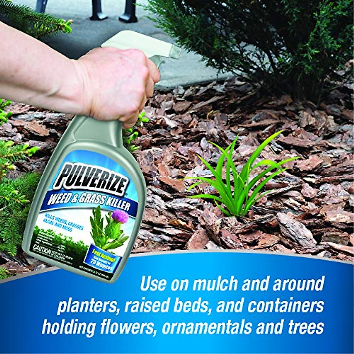 Pulverize PWG-UT-128 Grass Ready to Use Weed Killer, 1 Count (Pack of 1), Clear